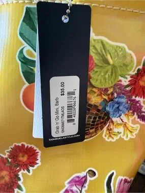 Consuela | Bags | Consuela Yellow Floral Fruitprint Grab And Go | Poshmark
